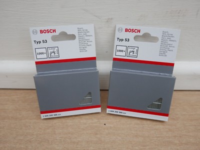 2 x 1000 BOSCH TYPE 53 10MM TACKER STAPLES 1609200366 | eBay UK