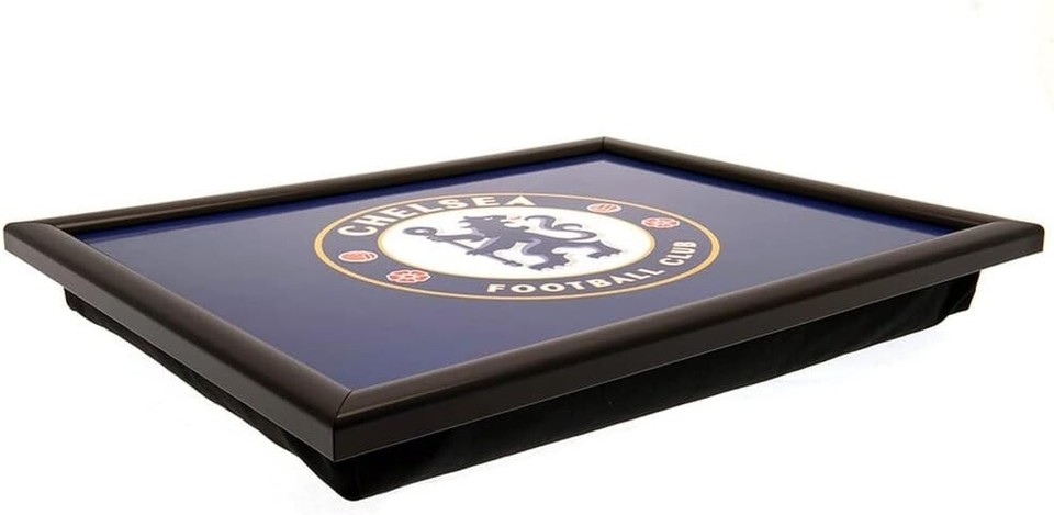 Chelsea FC Cushioned Lap tray Dinner, Laptop Bean Bag Football Official ...