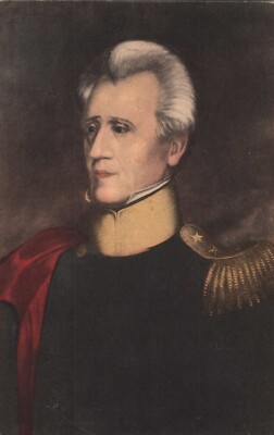 Military Portrait of General Andrew Jackson 7th President Handcolored ...