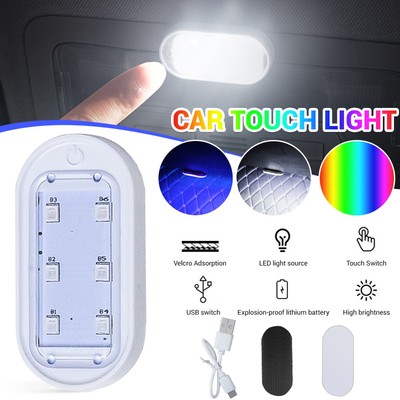 Wireless Car Interior Light LED Lamp Magic Sticker Car Ceiling Lamp ...