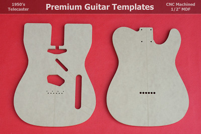 Telecaster Body Router Template Set wVintage Router Hump CNC TELE 1/2 ...