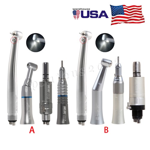 NSK Style Dental Low with LED High Speed Contra Angle Handpiece Kit ...
