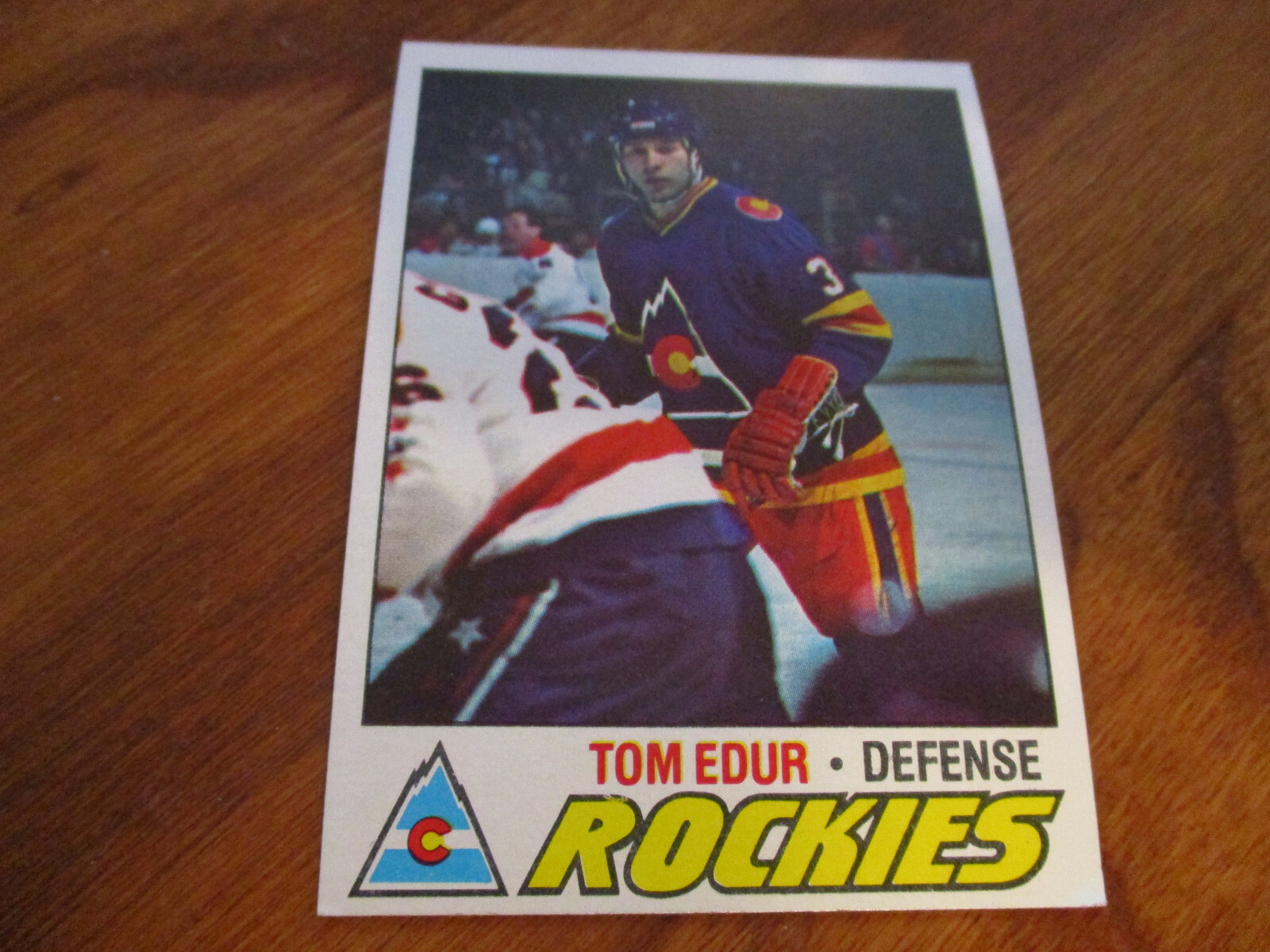 tom edur (colorado rockies - defense) 1977/78 topps card #169 excellent ...