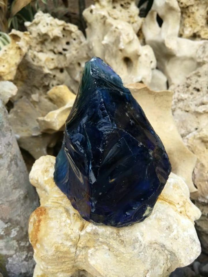 Blue Obsidian Rock