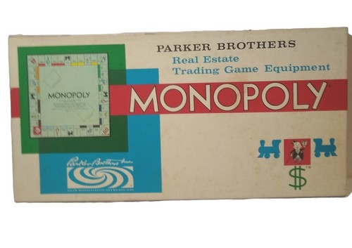 Vntg Monopoly 1961 edtion Parker Brothers Original- Missing Dice | eBay