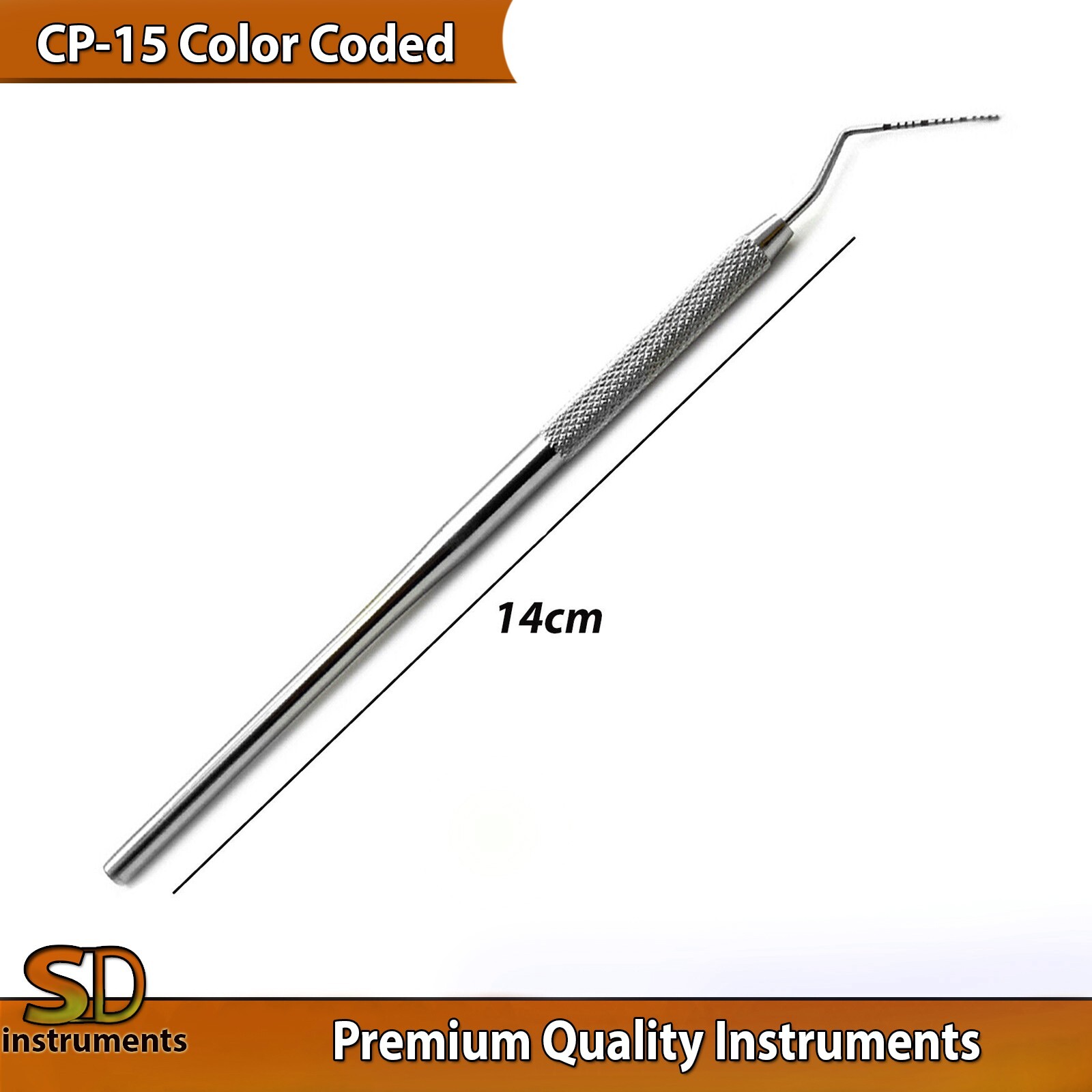 Dental CP 15 Perio Probe Color Markings Periodontal Probes Pocket Depth ...