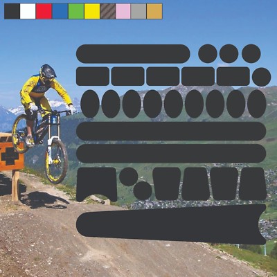 Chainstay and Frame Bicycle Protectors Kit Bike Cycle Decals Stickers ...