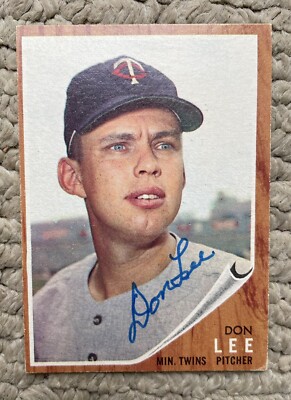 Don Lee Autographed 1962 Topps EX+ | eBay