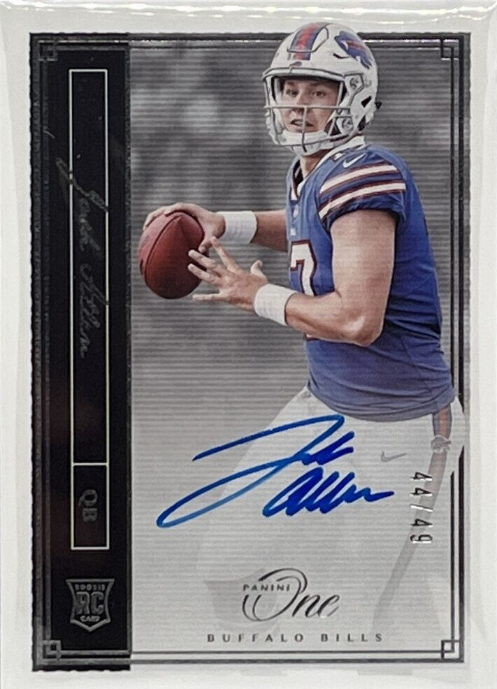 2018 Panini One - Rookie Autographs #71 Josh Allen /49 (AU, RC) for ...