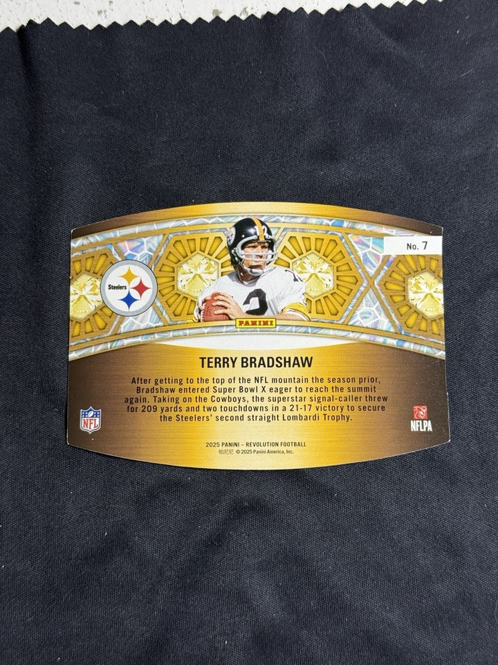2025 Panini Revolution Terry Bradshaw #7 Ring Bearers Die-Cut Insert | eBay