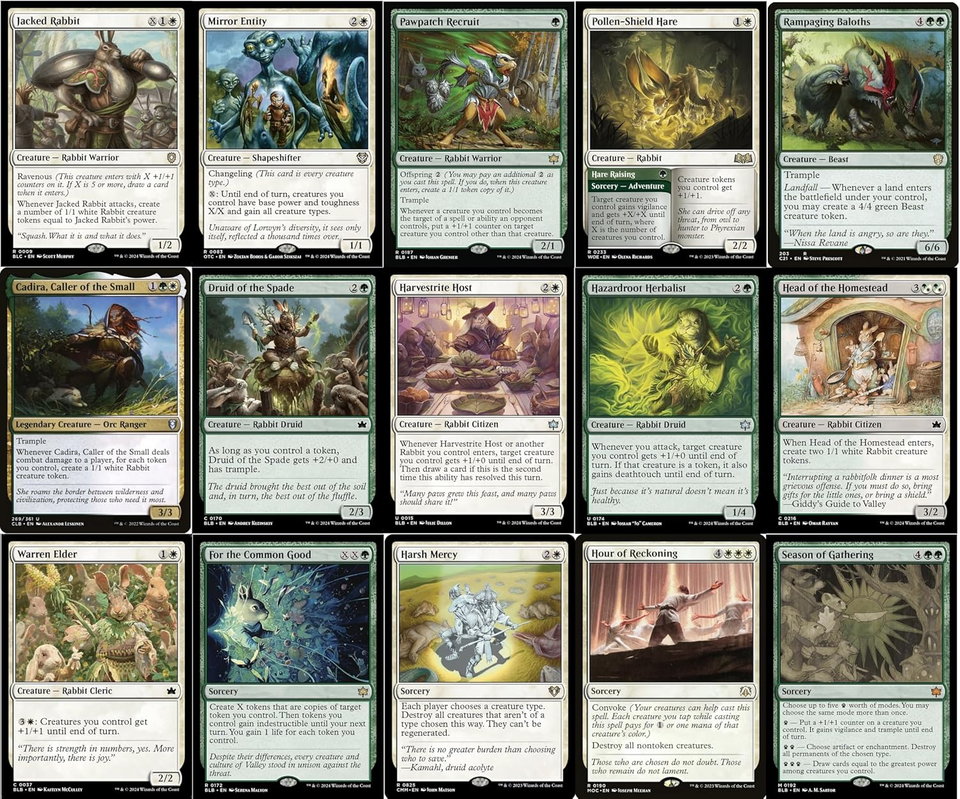 Elite Commander Rabbit Deck - Baylen, Haymaker - Naya EDH 100 Card ...