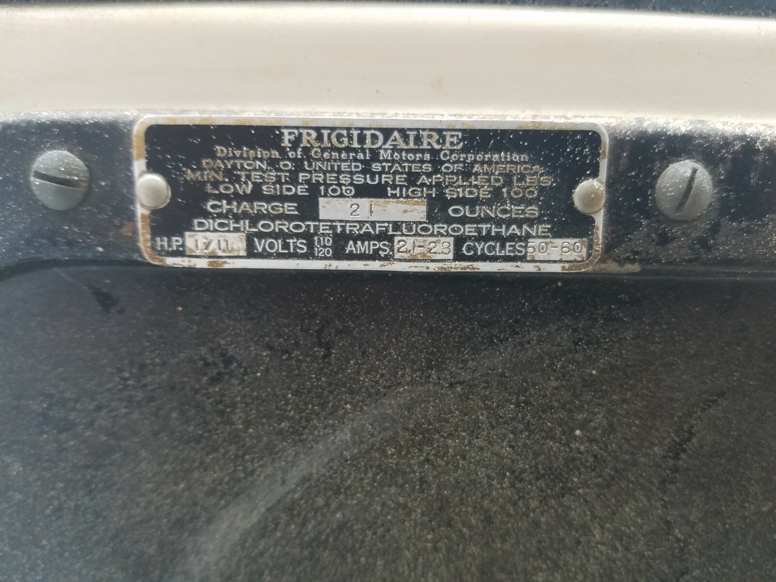 Vintage Collectible Late 30's GM Frigidaire Refrigerator model 5-39 ...