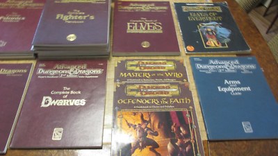 Dungeons & Dragons Complete Handbook Thief Fighter Priest Wizard ...