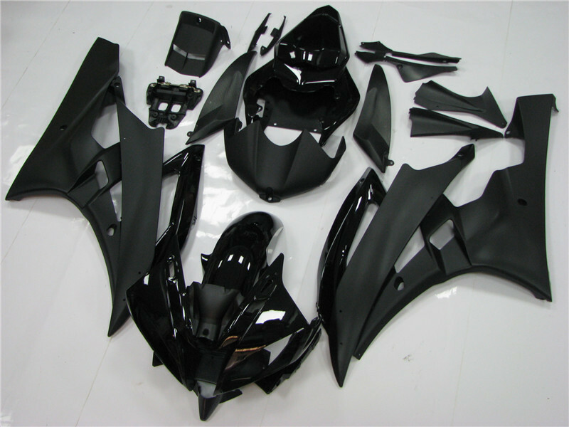 FD Matte Glossy Black Kit Fit for Yamaha 2006 2007 YZF R6 Fairing ABS ...