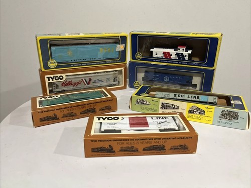 LOT OF 7 Vintage HO Scale Rolling Stock With Boxes! TYCO & AHM | eBay