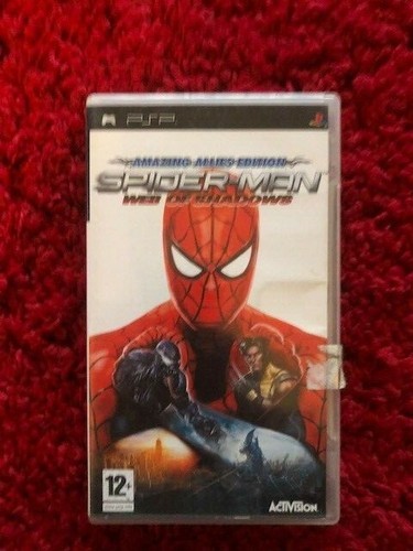 Spider-Man Web of Shadows Amazing Allies Spiderman REGION FREE Sony PSP ...