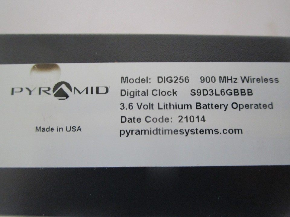 Pyramid Model DIG256 4" Character 4-Digit LED Wireless Digital Clock new/unused | eBay