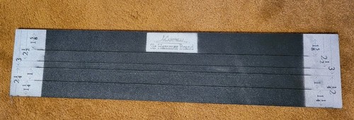 Martelli 24" STRIP RULER MULTIPLE DIFFERENT WIDTHS SLOTS (BINDING RULER ...