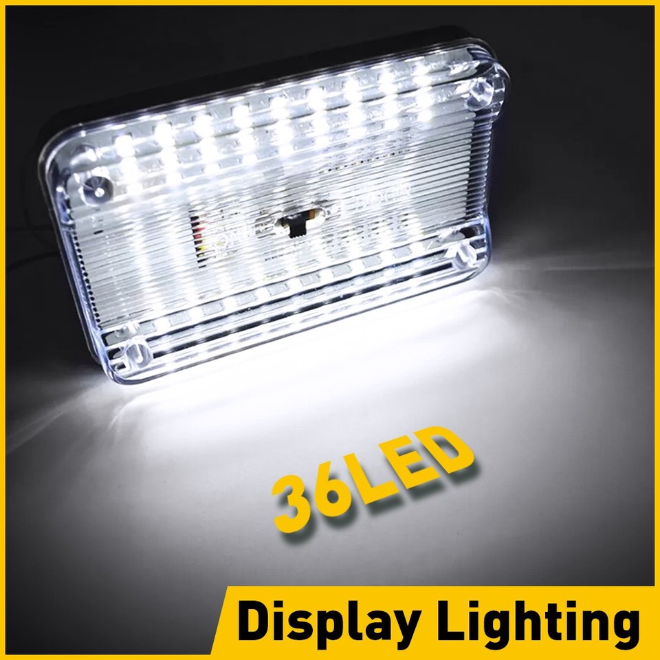 2x 36LED 12V Car Interior Light Roof Ceiling Dome Lamp RV Camper ...