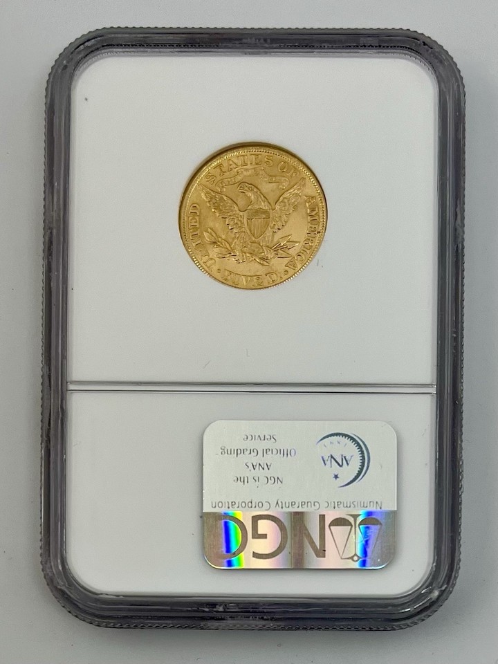 1901 Liberty Head $5 Gold Coin NGC Graded MS 61 | eBay