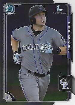 2015 Bowman Draft Chrome 1st #153 Brian Mundell FREE SHIPPING! | eBay
