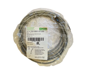 Murr Elektronik 7000-08061-2210300 M8 Female connector Straight w/cable ...