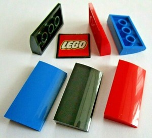 LEGO Curved Slope 2x4 x2/3 Studless Sloped Tiles (Pack of 4) Design ...