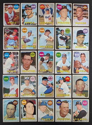1969 Topps Baseball Set Break 25 Cards | eBay