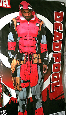 Marvel Deadpool Sleep Union Loungewear 2018 Halloween Full Robe New in ...