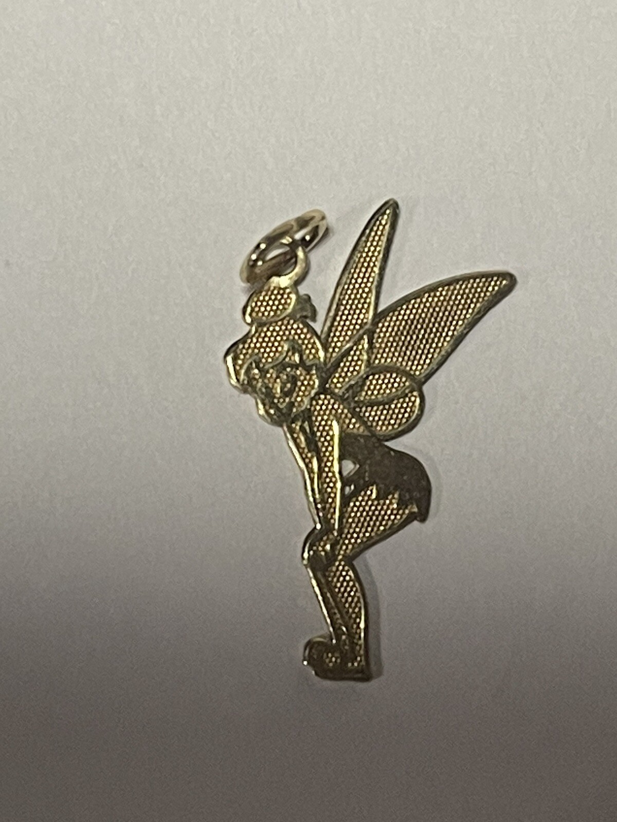 14K Yellow Gold Disney Tinkerbell Pendant Charm 0.6 G… - Gem