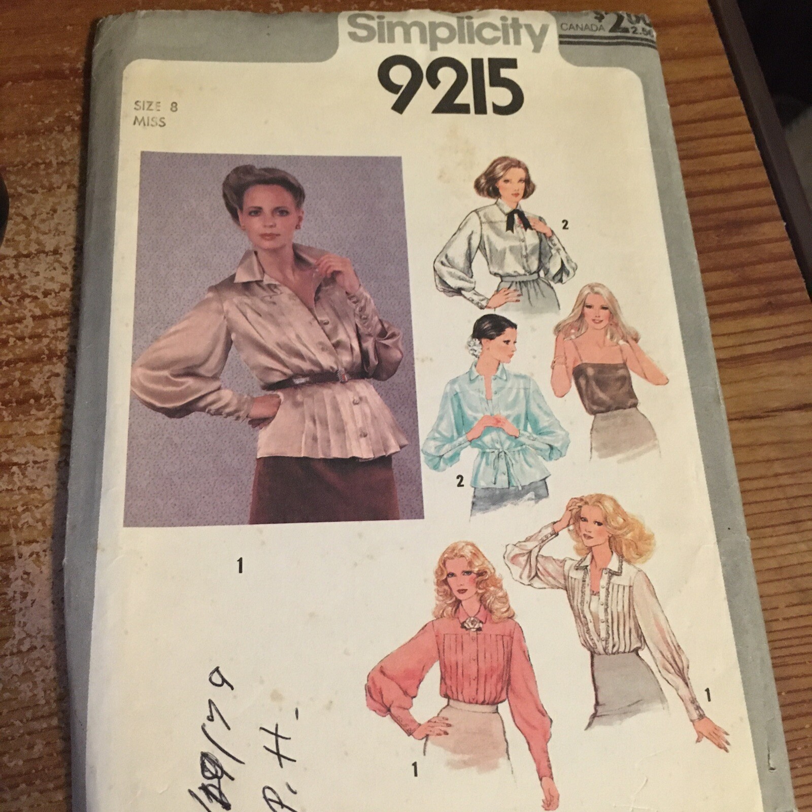 9215 Vintage Simplicity Sewing Pattern Misses blouses Camisole Casual ...