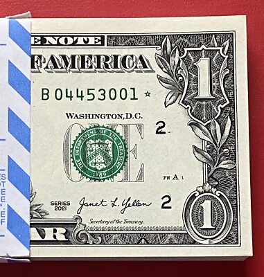 NEW 2021 ⭐️ STAR NOTE $1 DOLLAR BILL ( NEW YORK B ) UNCIRCULATED | eBay