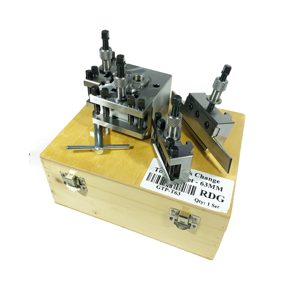 T1 T63 QUICKCHANGE TOOLPOST SET STANDARD PARTING VEE HOLDERS BANTAM ...