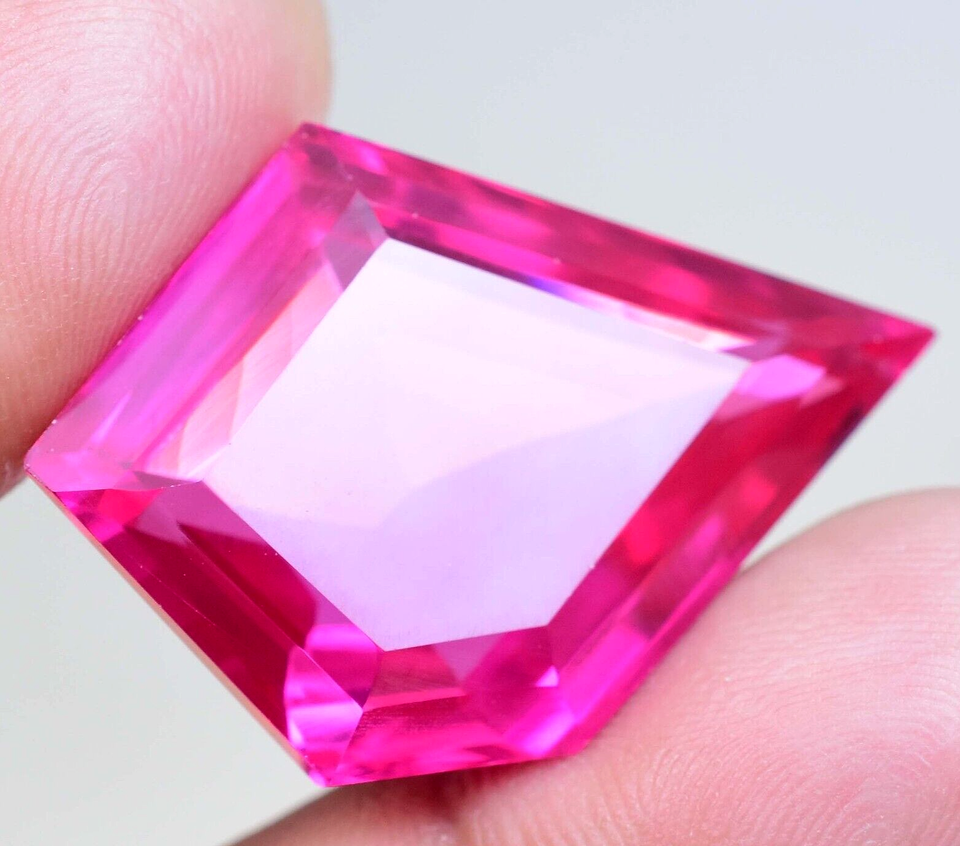 Natural Mogok Rose Pink Ruby 51.55 Ct Certified Stunning Fancy Shape ...
