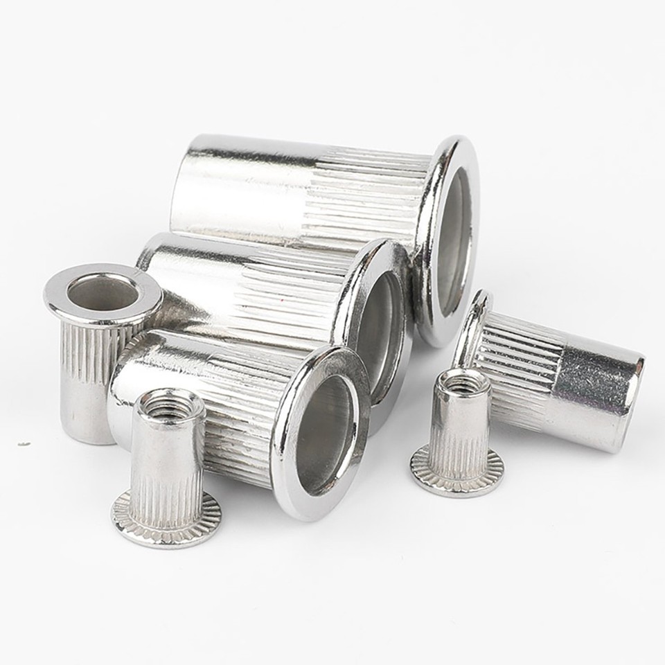 M3 M4 M5 M6 M8 M10 M12 Stainless Steel Rivnuts Blind Nutserts Knurled ...
