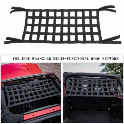 Mesh Cargo Net, Auto Roof Net for Jeep Wrangler YJ TJ JK JKU JL JLU | eBay
