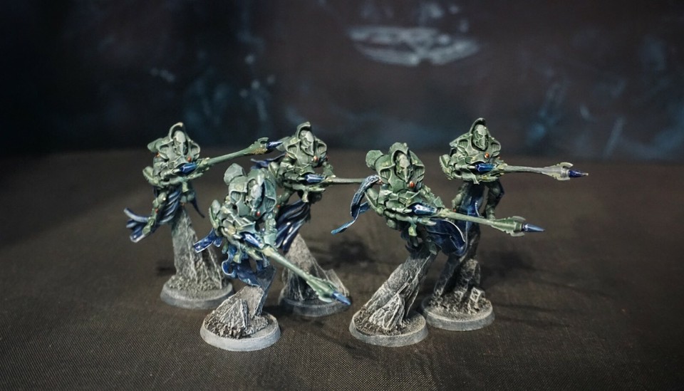 Shadow Spectres Aspect Warrior Squad painted Warhammer 40k Craftworlds ...