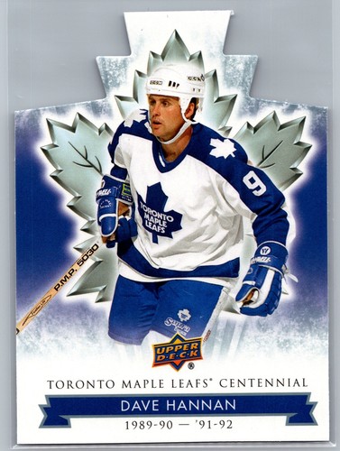 2017 Upper Deck Toronto Maple Leafs Centennial - Dave Hannan #35 Blue ...