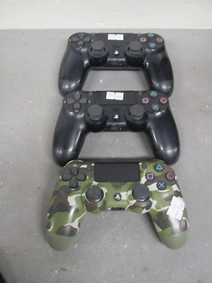 Lot of 3 Sony PlayStation 4 PS4 Wireless Controllers For Parts, | eBay