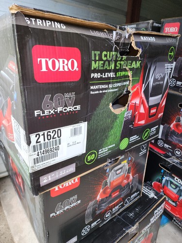 Toro 21620 60-Volt 21-Inch Stripe Electric Self Propelled Lawn Mower w ...