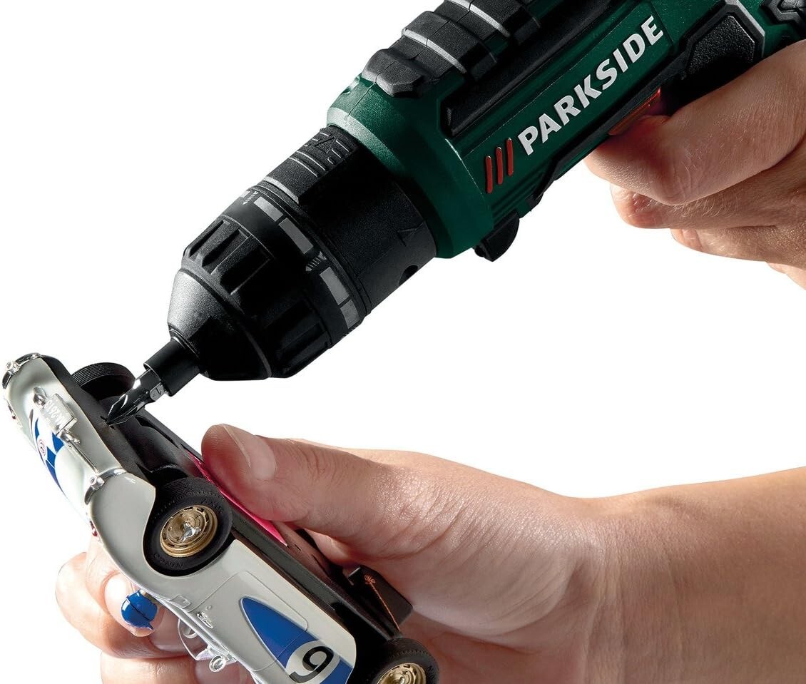 Parkside 4V Cordless Screwdriver With 4 Exchangeable Attachments 26 ...