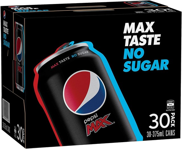 Pepsi Max Soft Drink Multipack Cans, 375ml - 24 Pack for sale online | eBay