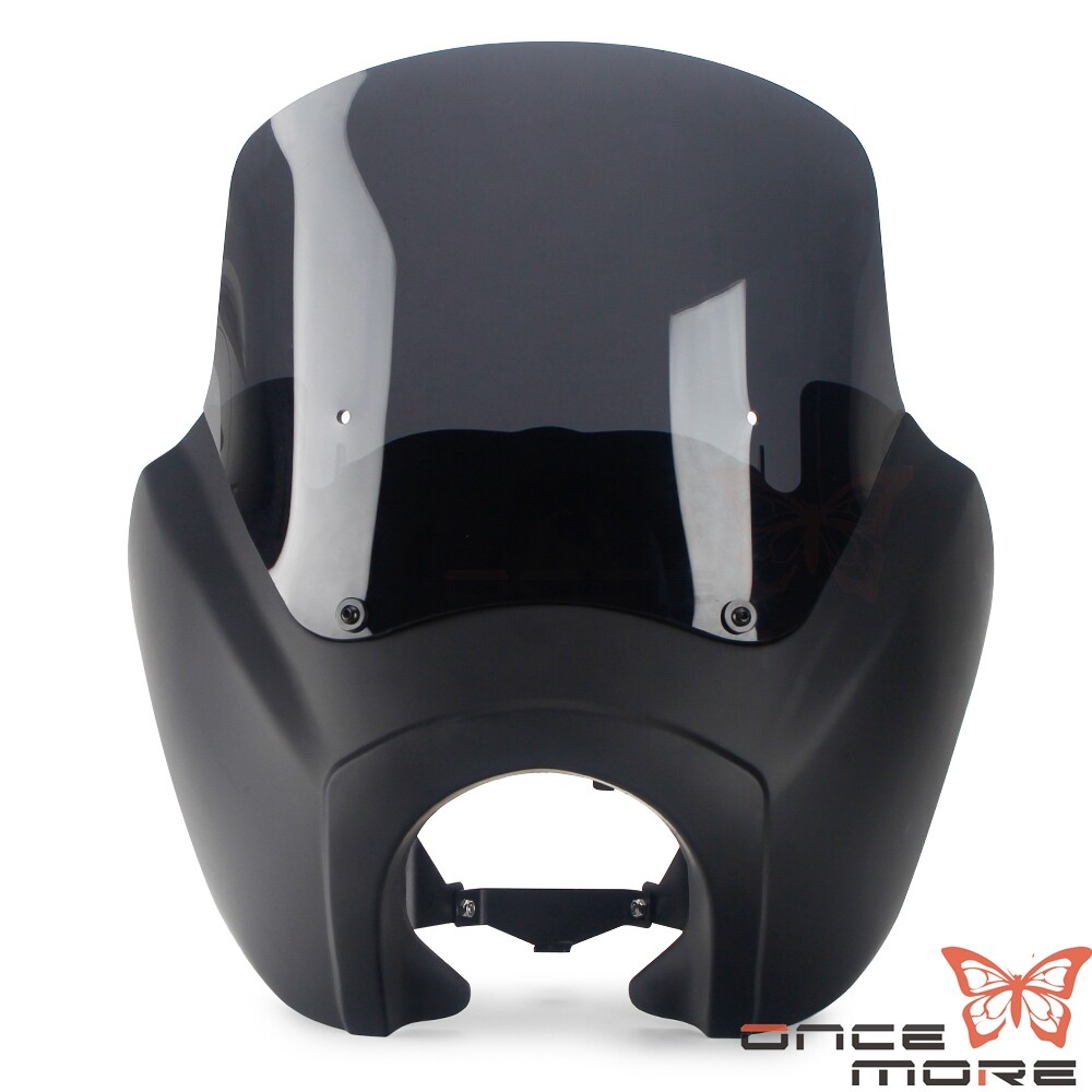 For Harley Softail 18-21 Front Headlight Fairing W/ 12" Windshield ...