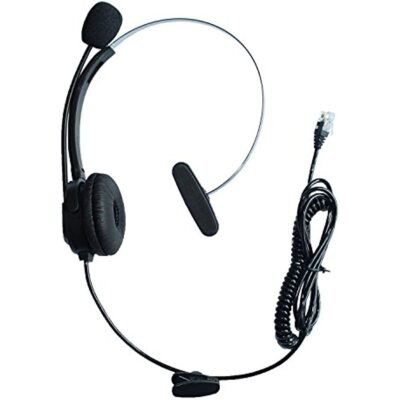 Call Center Telephone/IP Phone Headset Boom Mic 4-pin RJ9 Modular ...