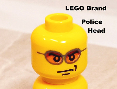 New LEGO Police Head Officer Sunglasses Blue Blocker Smirk "Yeah Right ...