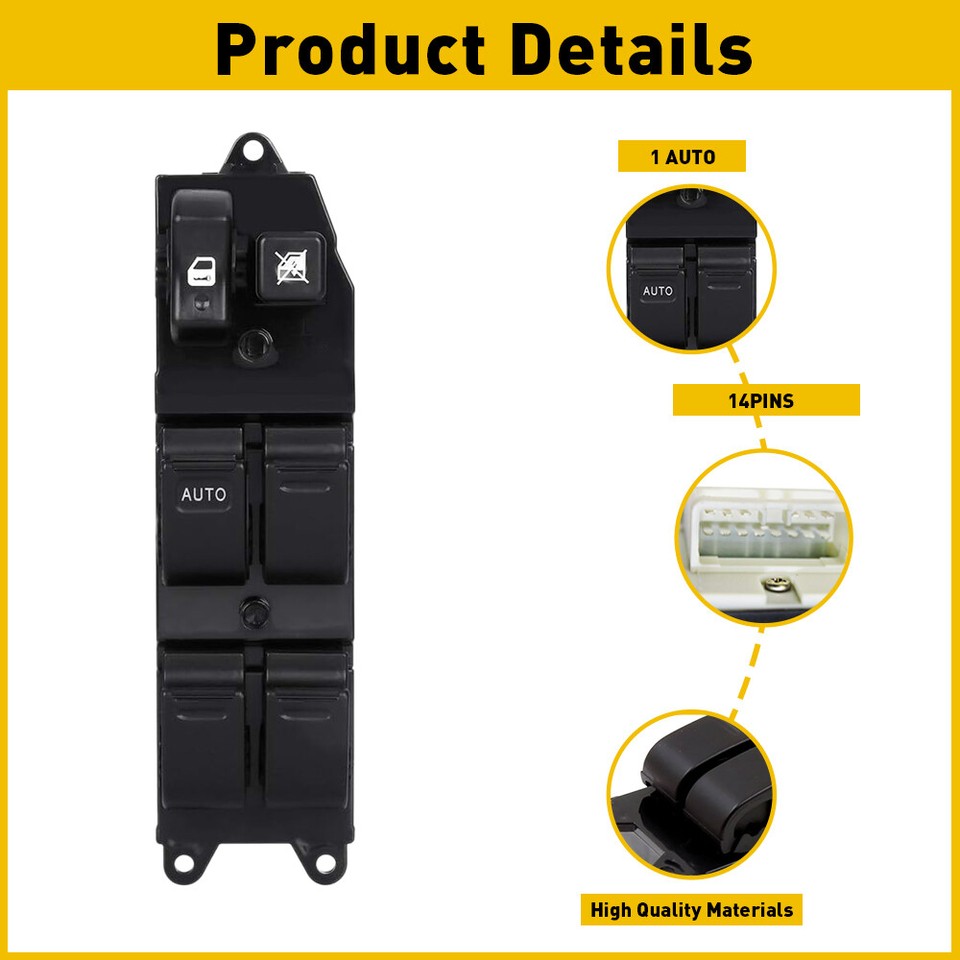 Electric Power Master Window Control Switch Front Left Driver Side Fits ...