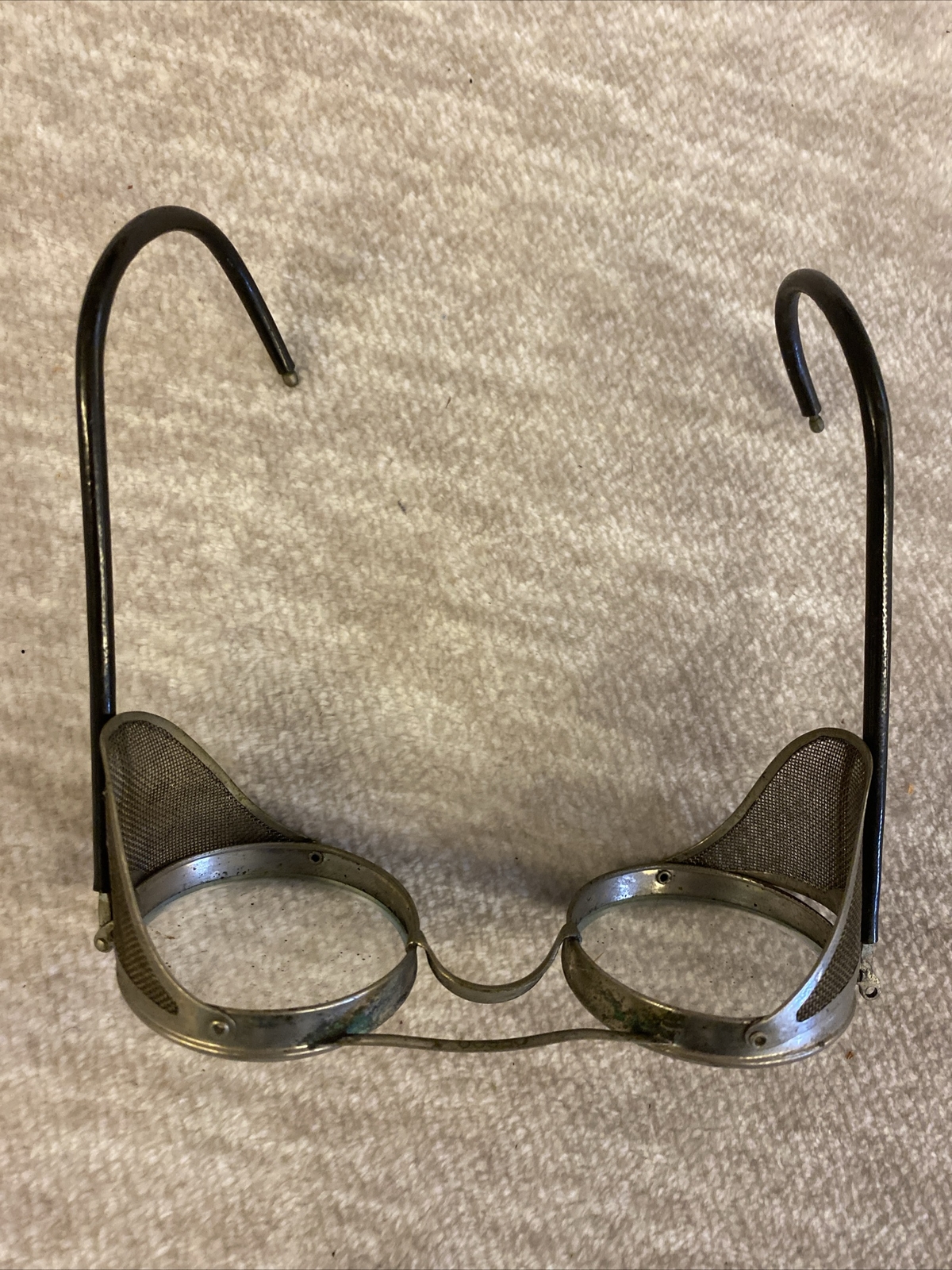 1940’s Antique Safety Motorcycle Driving Goggles glas… - Gem