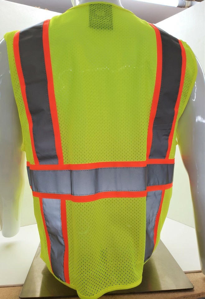 Two Tone High Visibility Reflective Safety Vest in various colors (X ...