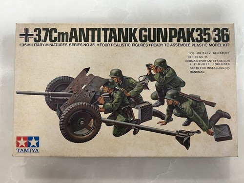 Tamiya 3.7cm German Antitank Gun Model 35035 PAK 35/36 - FREE SHIPPING ...