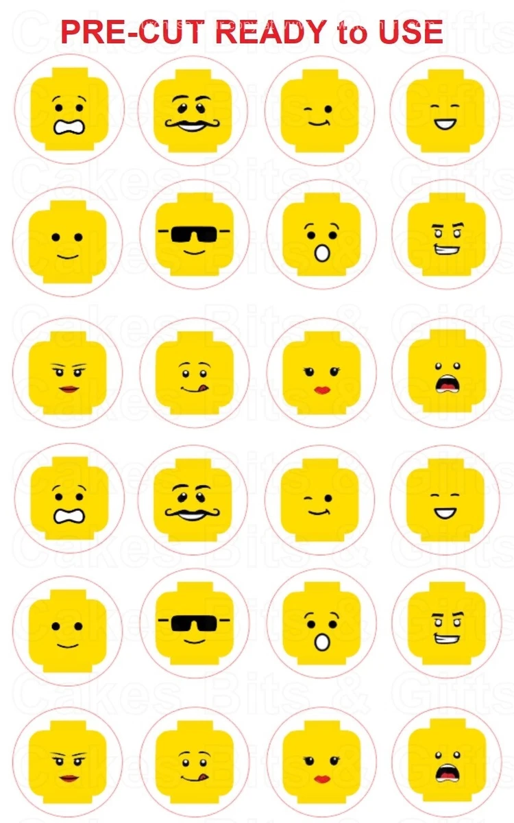 Printable Lego Faces
